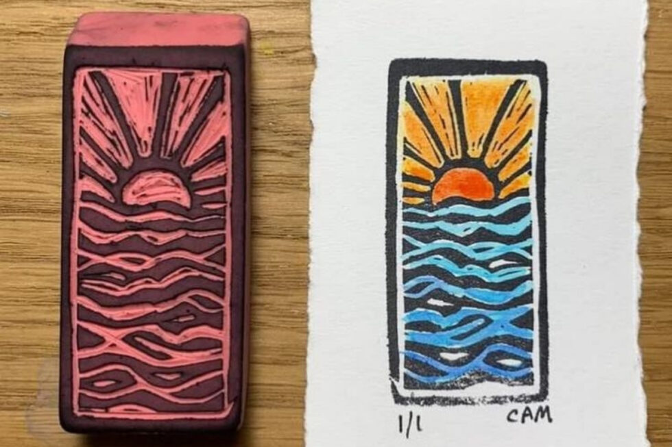 Eraser Carving Holiday Cards @ Kirby | Warren County Public Library